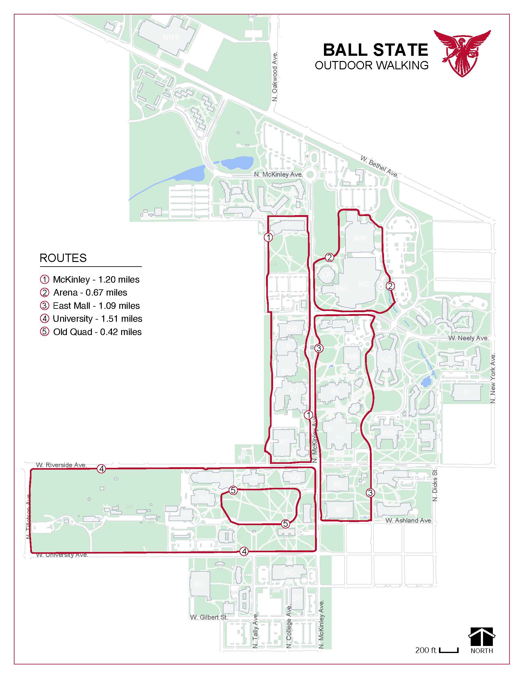 Bike and Walking Maps | Ball State University